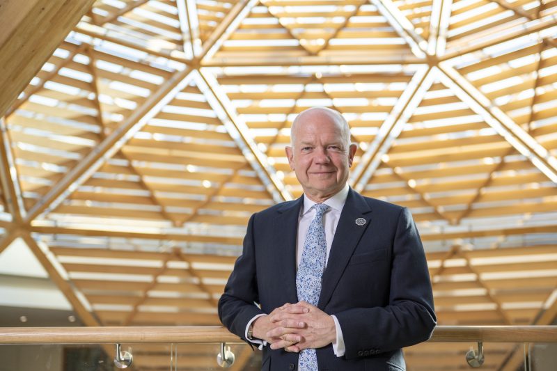 Chancellor of the University of Oxford, Lord (William) Hague joins a ...