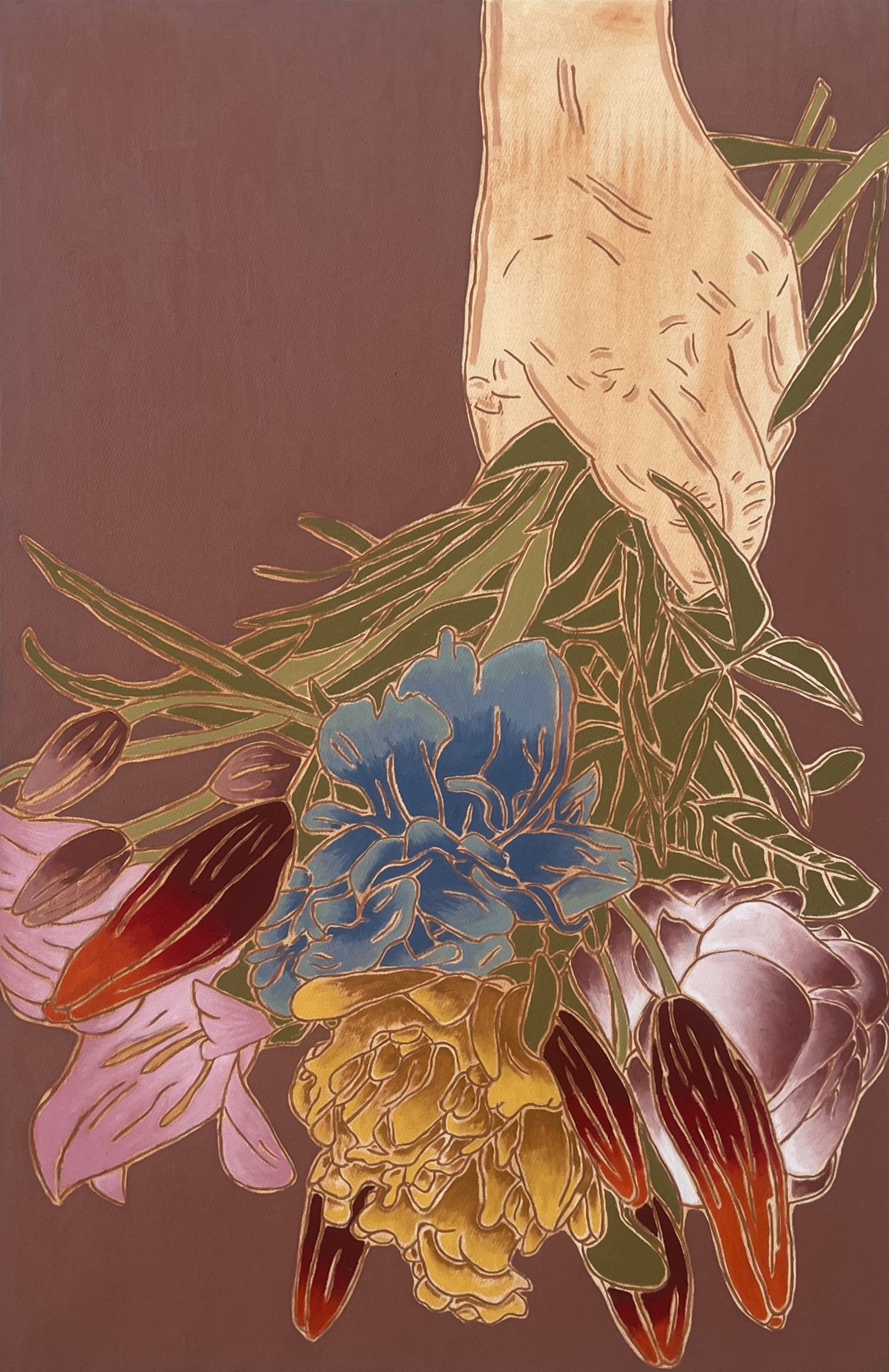 2 Isaac Andrews - ‘After The Bride’, oil on canvas, 100cm x 66cm close ...