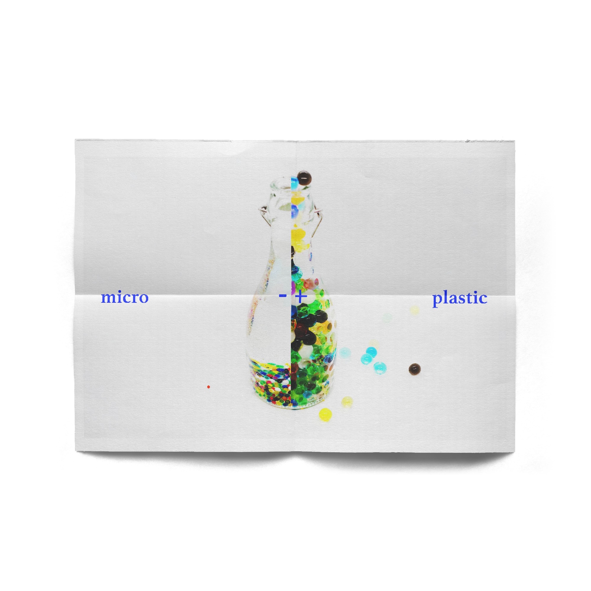 Figure 1, micro-+plastics’ poster - FAD Magazine