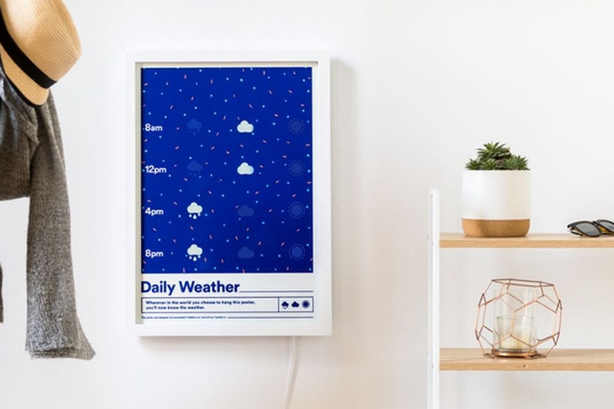 We love the Weather Poster, the poster that updates the weather in real ...