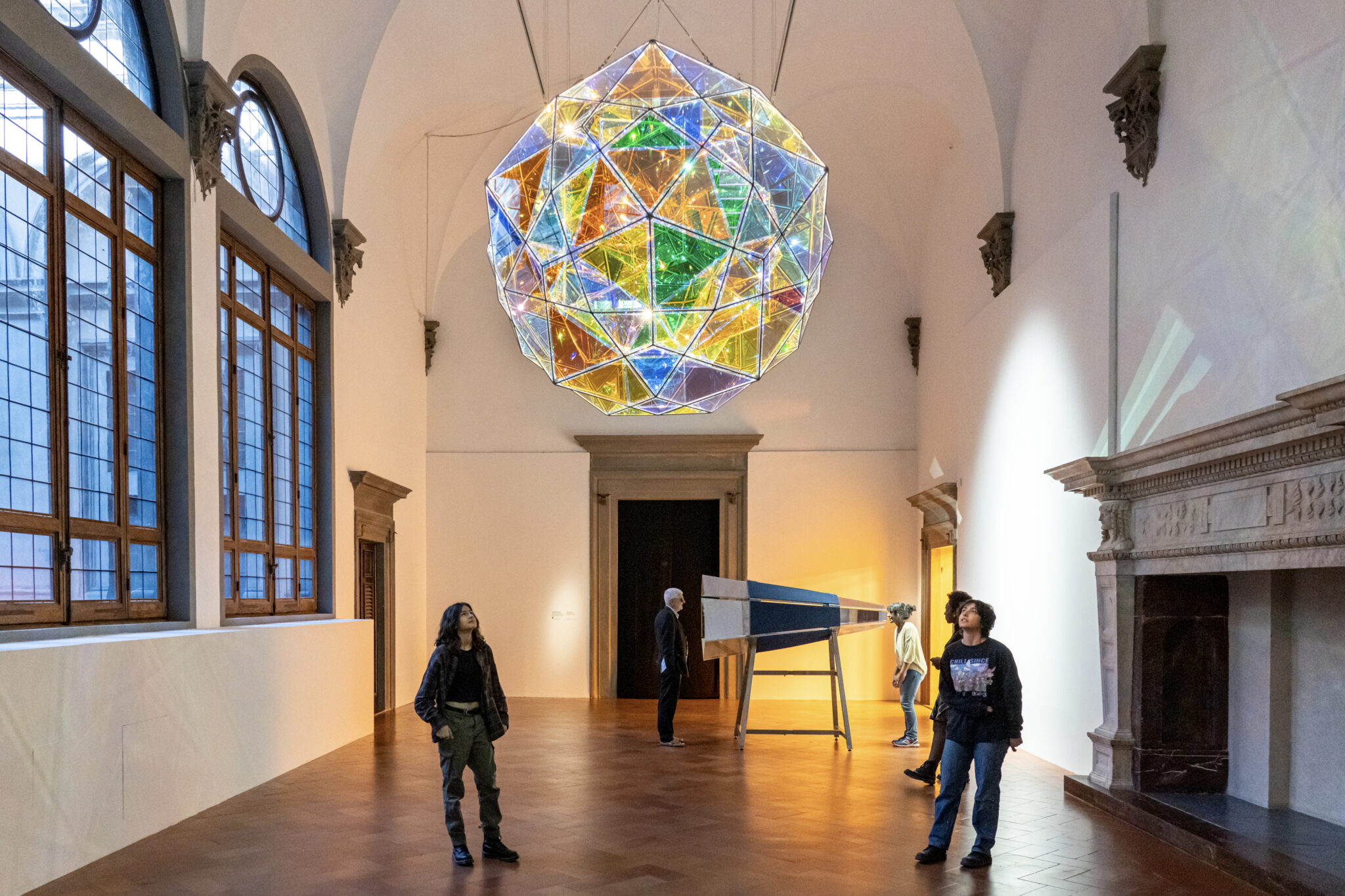 Olafur Eliasson Firefly double-polyhedron sphere experiment, 2020 ...