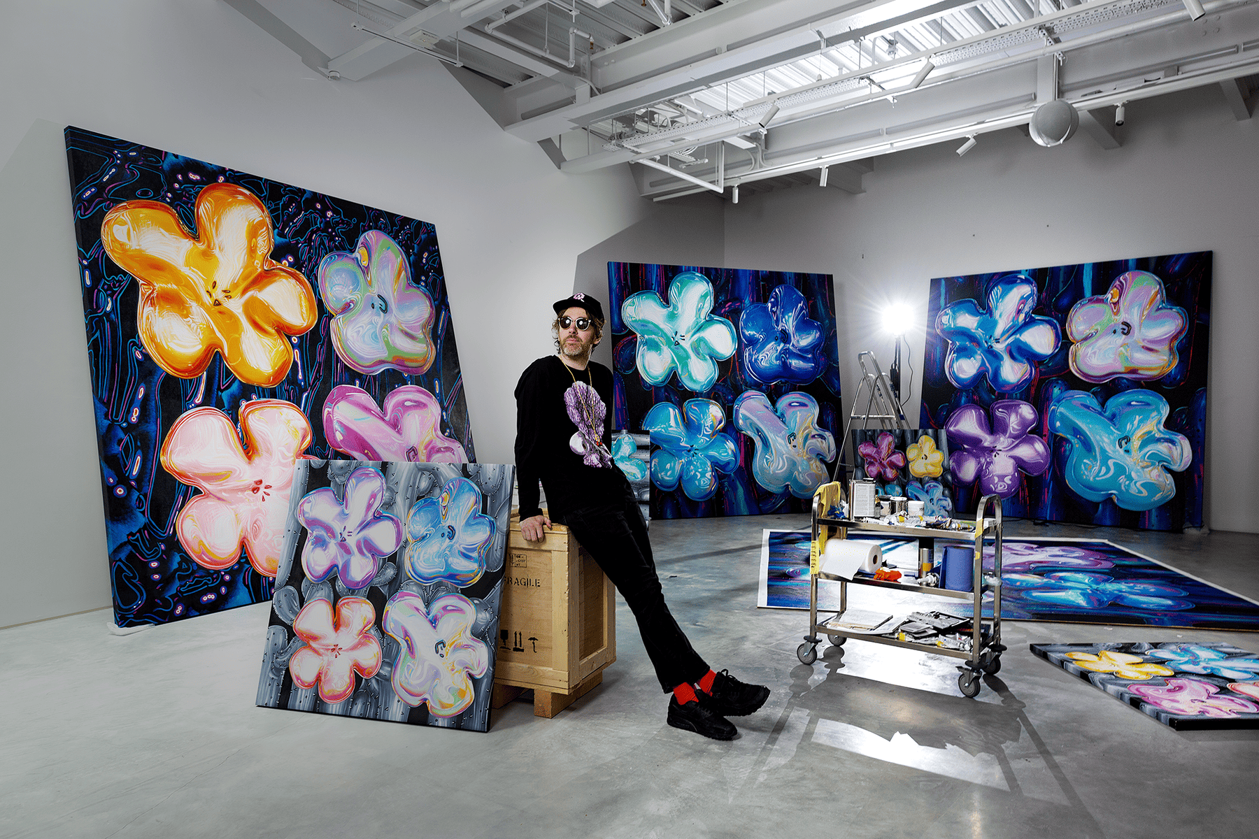 Exclusive NFT Art Drop: Philip Colbert's Flowers FlowersFlowers from ...