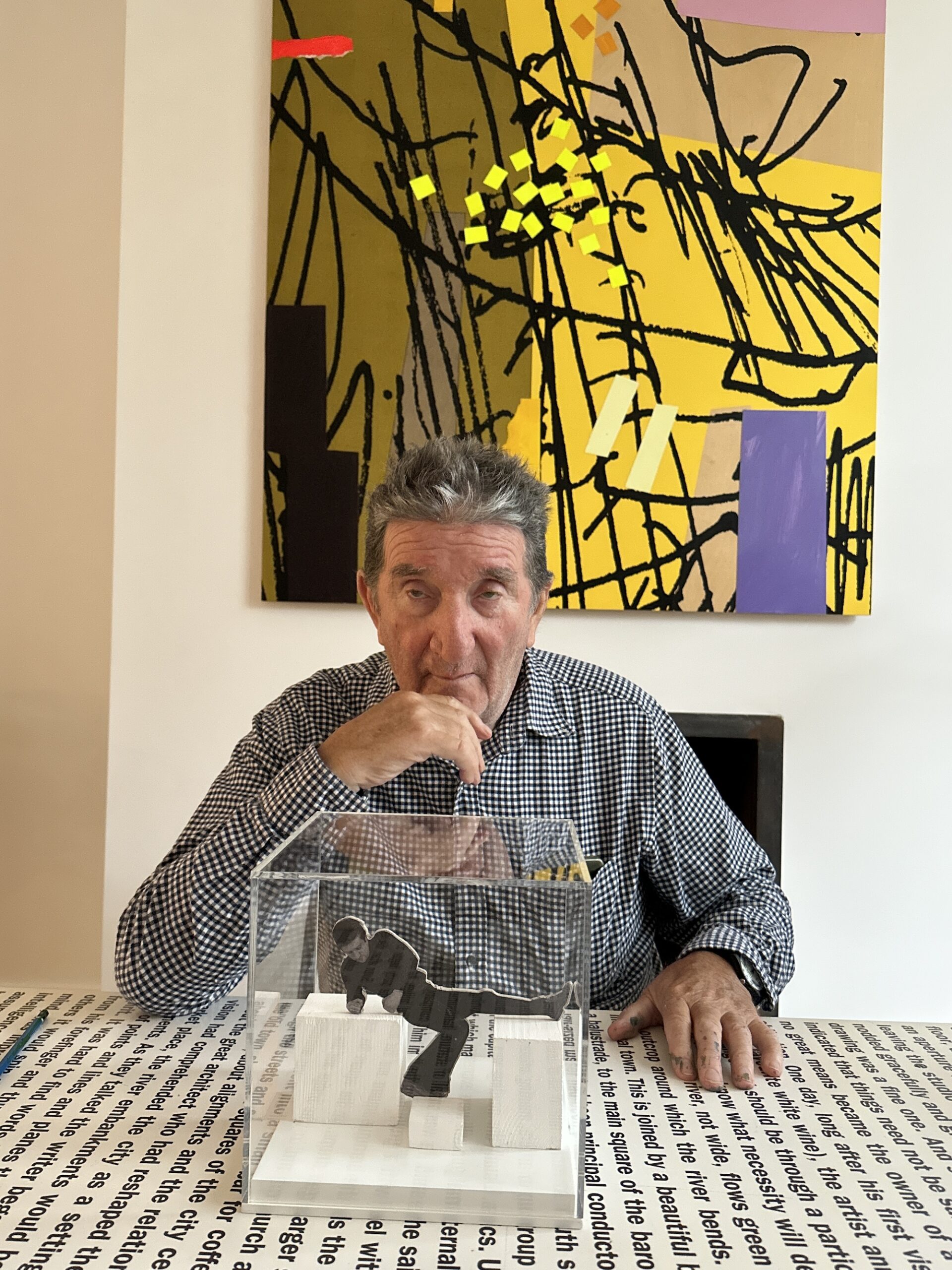 Bruce McLean with Pose Work for 3 Plinths. Model Version. CURE3_2025 - FAD Magazine