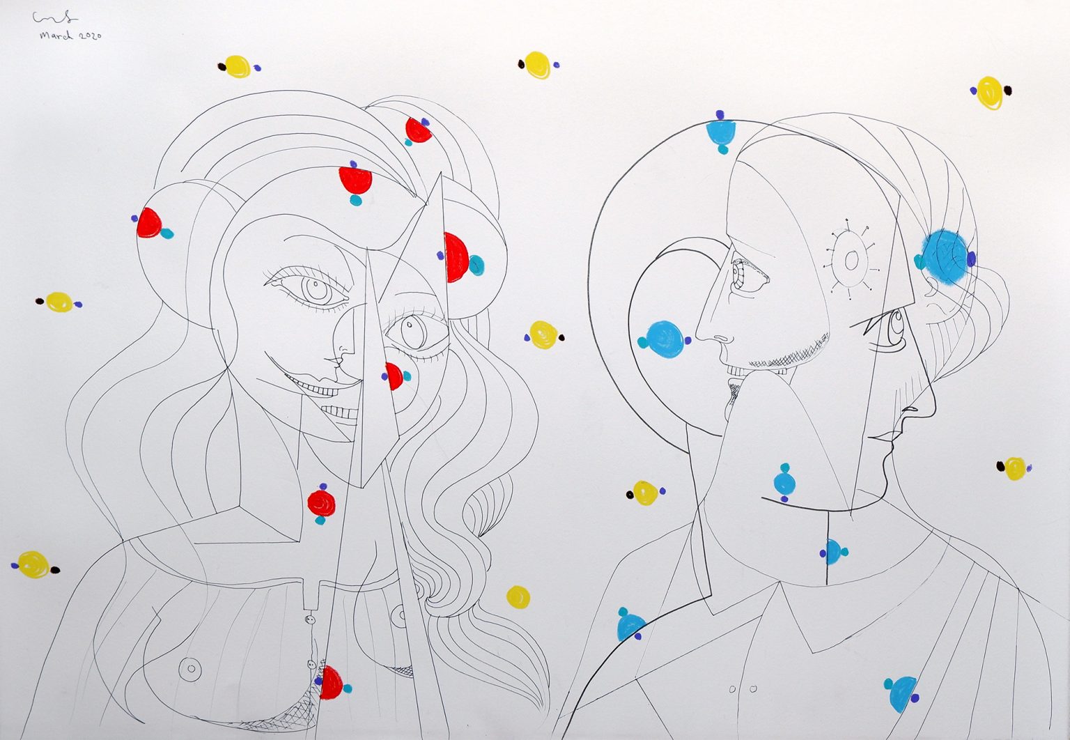 George Condo. DRAWINGS FOR DISTANCED FIGURES - FAD Magazine