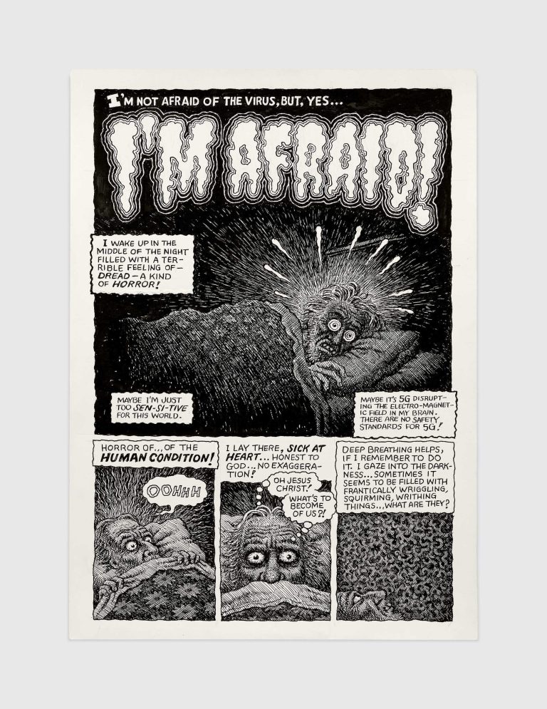 Page from R. Crumb, I'm Afraid, 2025 © Robert Crumb, 2025 Courtesy the ...