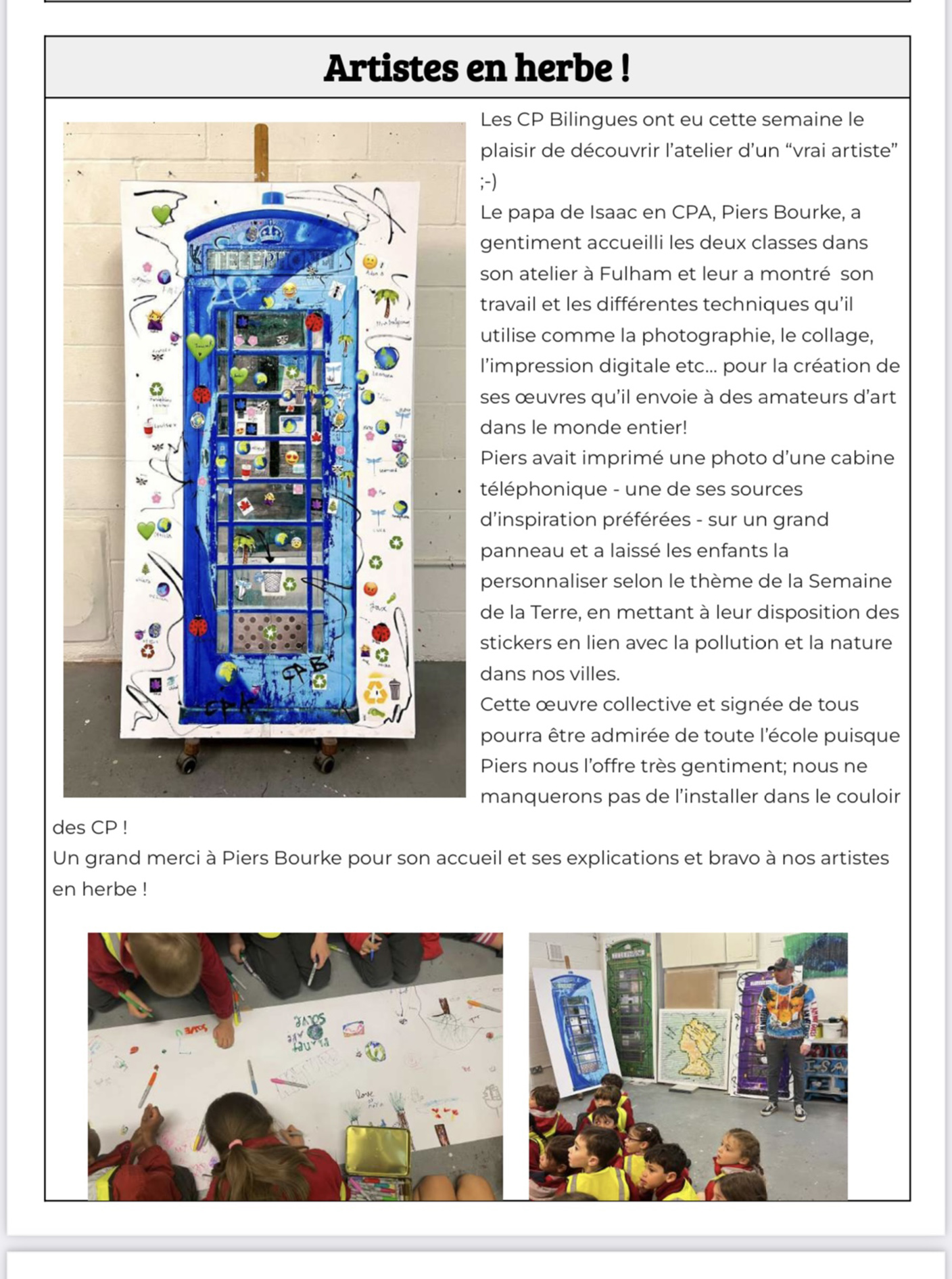Class Visit Fad Magazine 2907