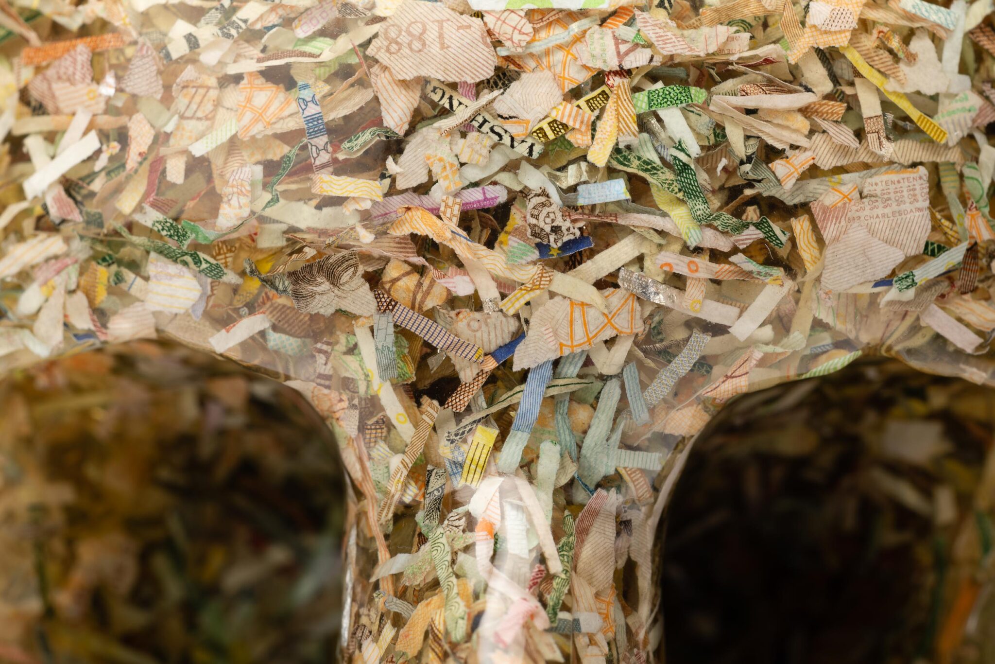 £1million plus of shredded cash used in artworks displayed next to the ...