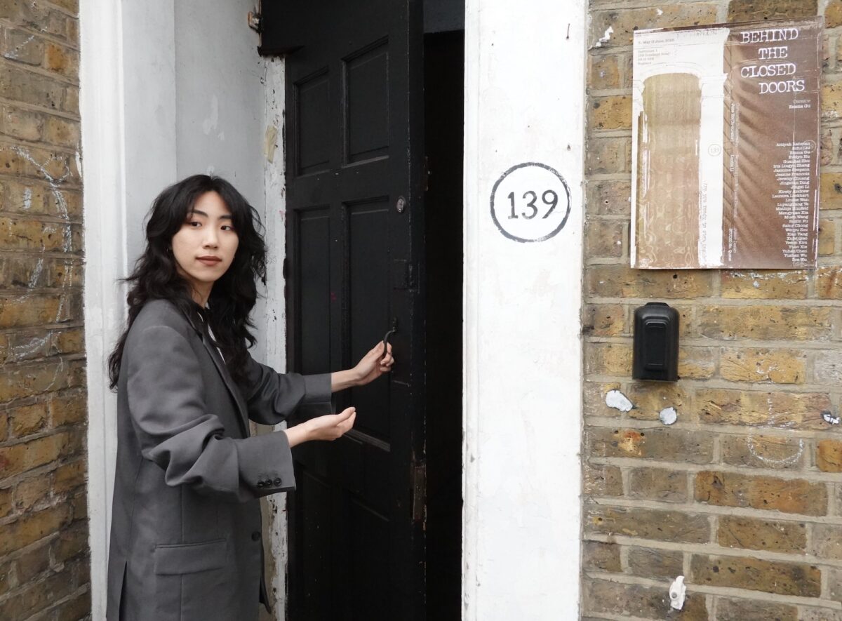 Curator Emma open the Door for visitors after brief welcome ...