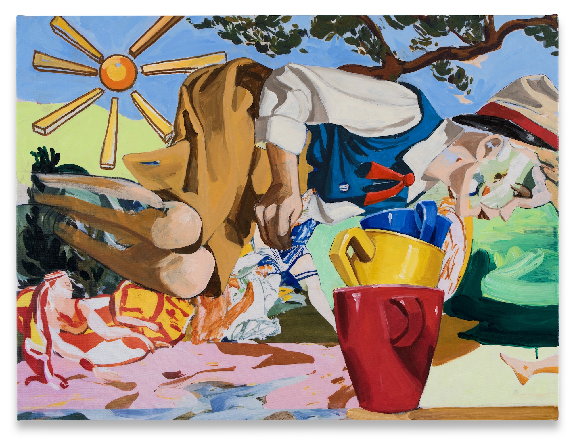 David Salle Cap, 2025 Oil, acrylic, Flashe, and charcoal on archival UV ...