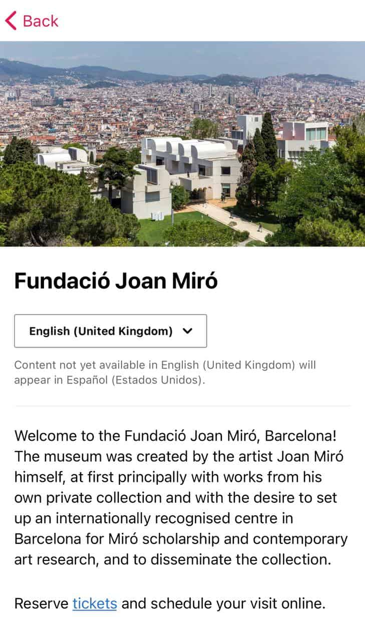 The Fundació Joan Miro is the first Spanish institution on bloomberg ...