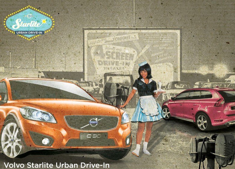 THE WORLD’S FIRST URBAN DRIVE-IN Volvo Starlite Urban Drive-In from ...