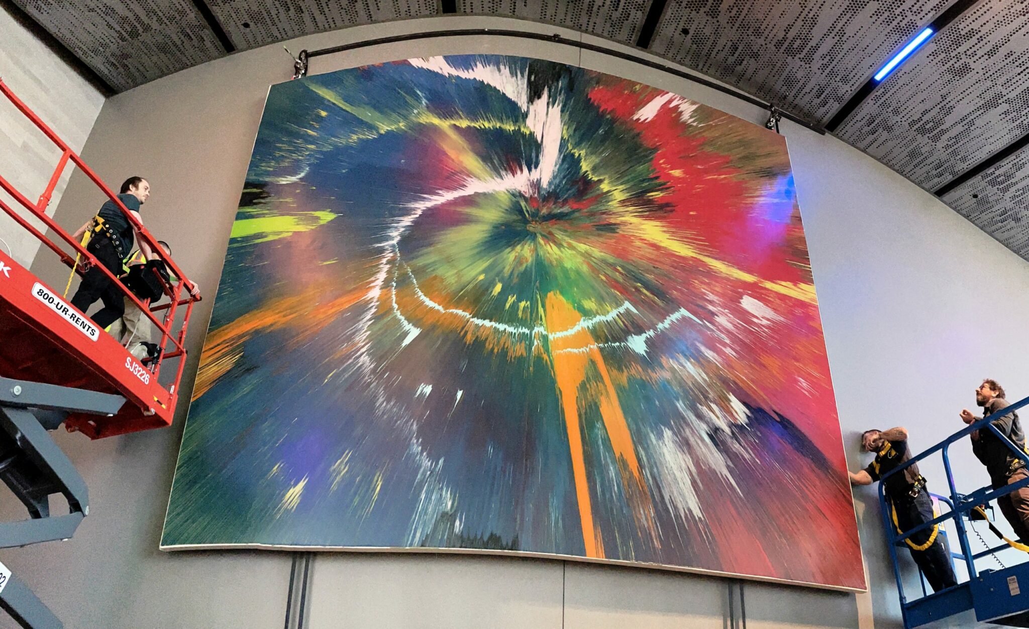 Massive Damien Hirst spin painting created with Flaming Lips frontman ...