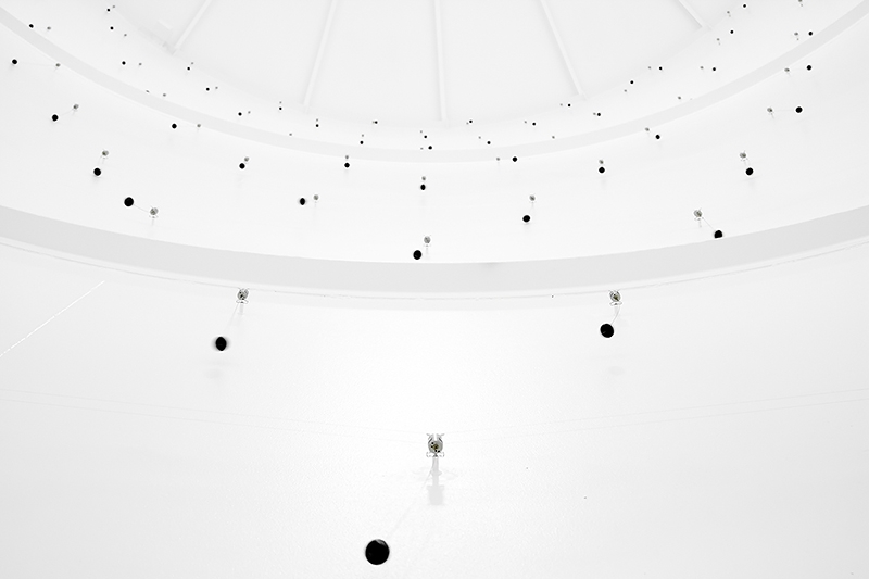 ArtPics + Video: 329 prepared dc-motors, cotton balls, toluene tank ...