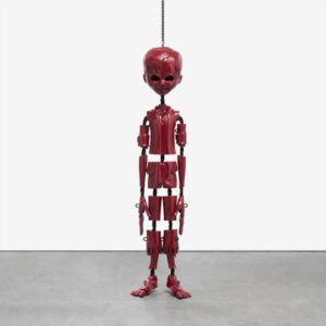 Jordan Wolfson Red Sculpture, 2017–24 Semiflexible red urethane ...