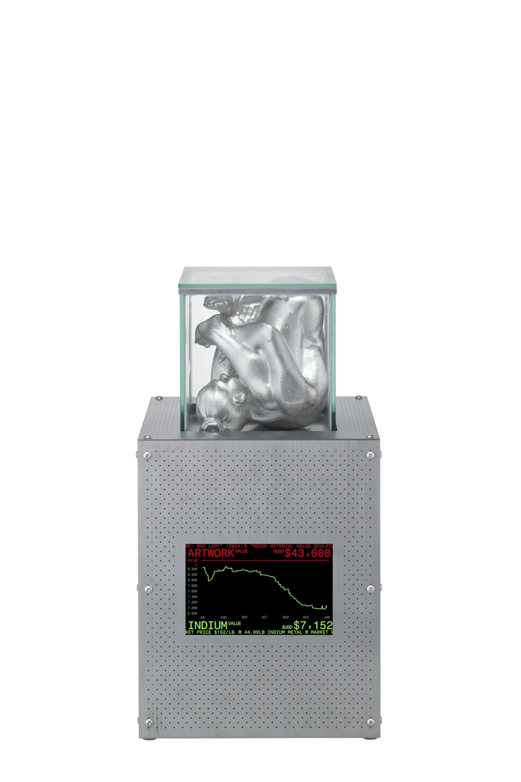 MATERIAL VALUE SCULPTURES FIGURE 1- CUBE LADY 2025 - FAD Magazine