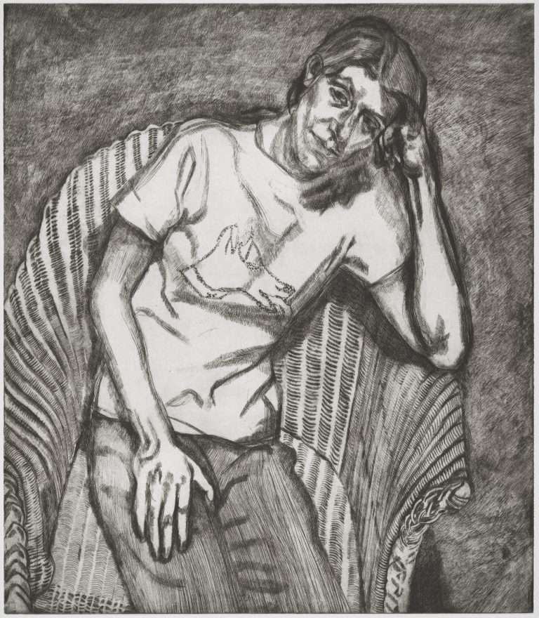 NPG 7195 Bella in her Pluto T-Shirt (etching), 1995 - FAD Magazine