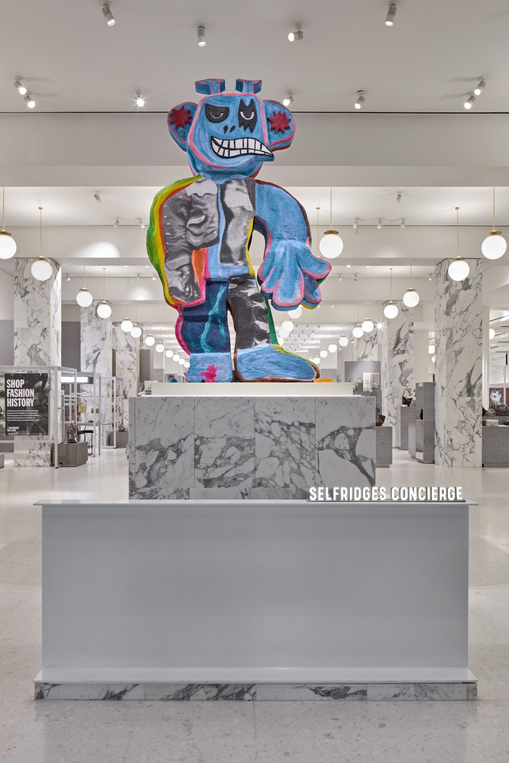 Hank Grüner Transforms Selfridges Art Block with Mythic Installation ...