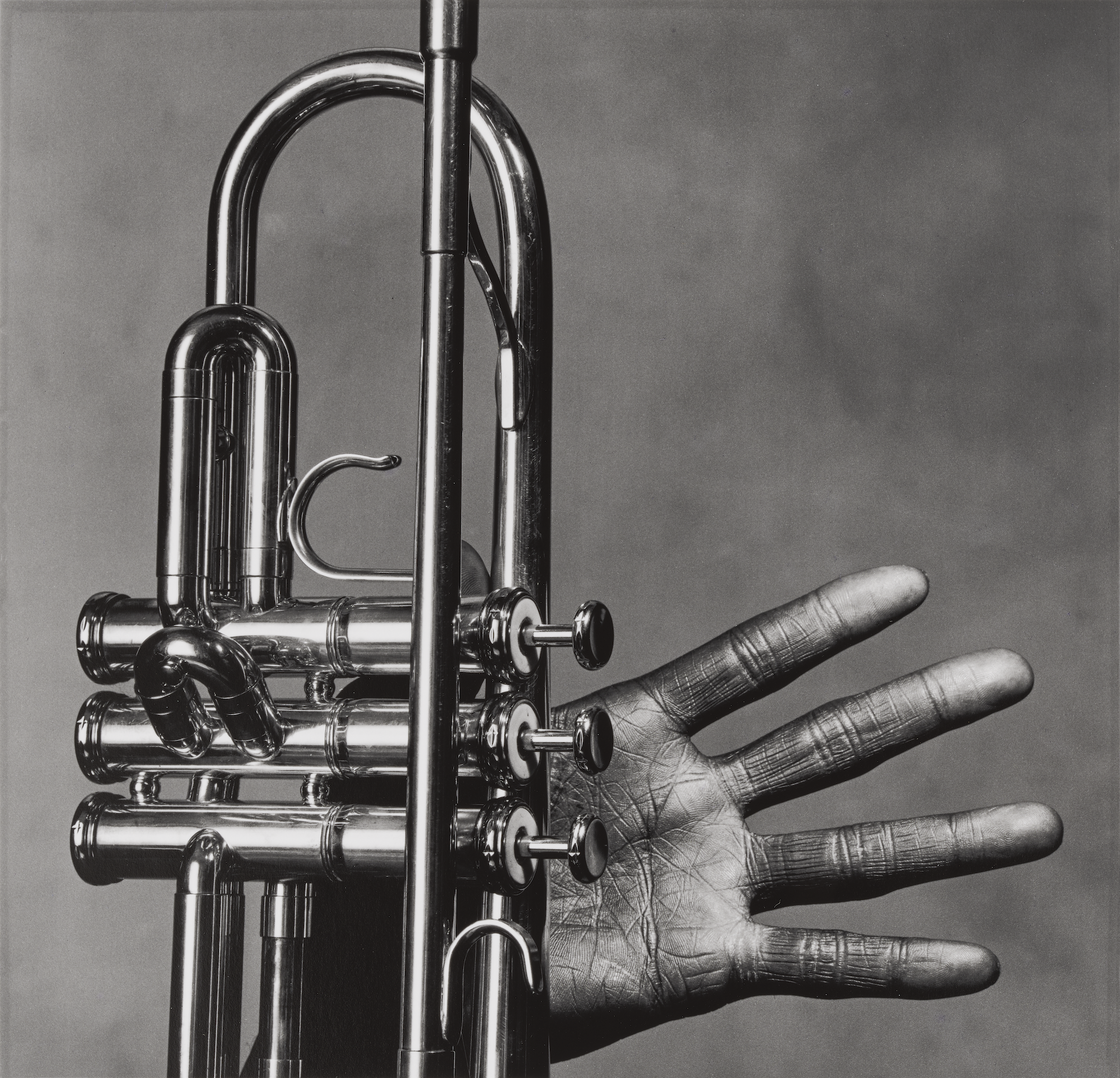 Irving Penn Miles Davis Hand on Trumpet, New York, 1986 Gelatin silver ...