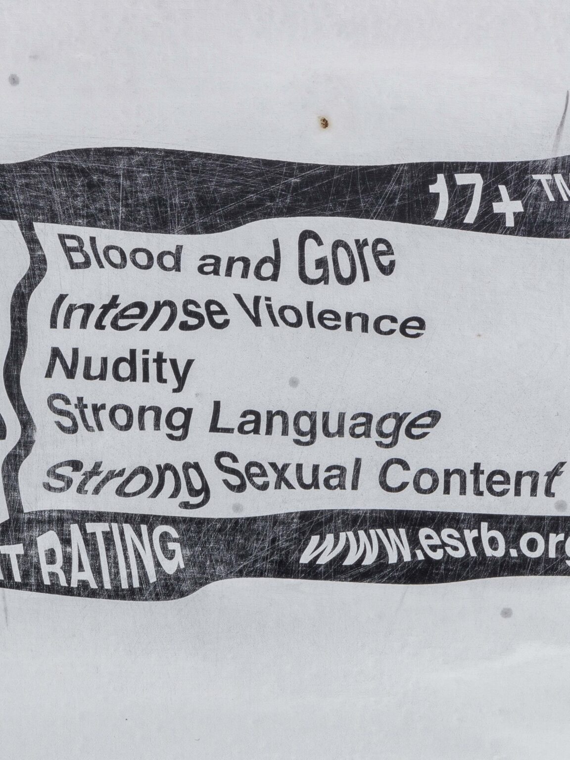 Robert-Lazzarini-Rated-M-for-Blood-and-Gore-Intense-Violence-Nudity ...