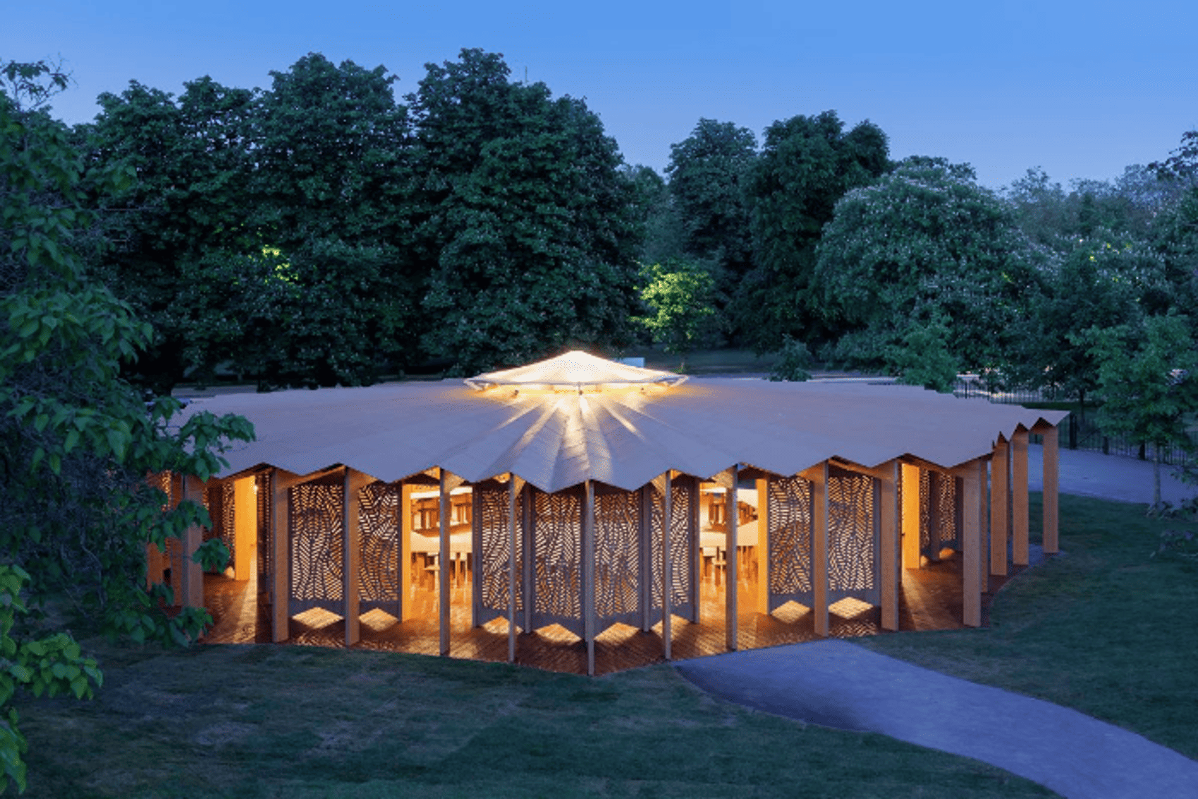 22nd Serpentine Pavillion unveiled À table designed by Lina Ghotmeh ...