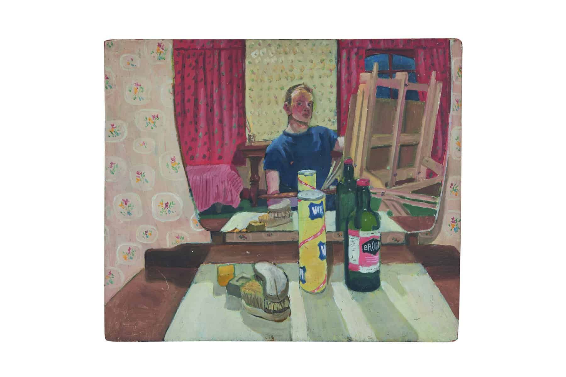 Patrick Caulfield, Self portrait, 1953, Oil on board, 48 x 56 cm18 3/4 ...