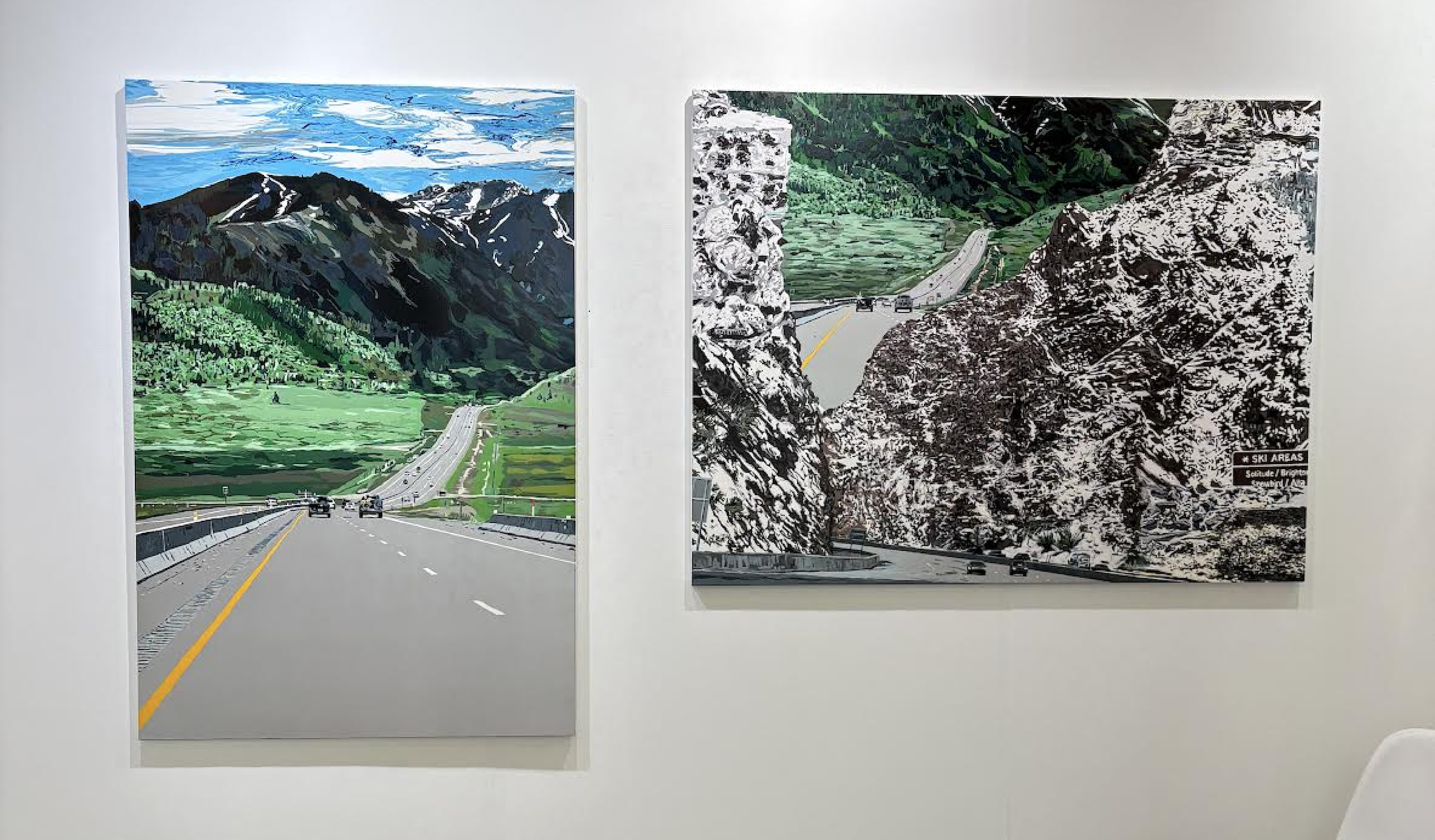 Two paintings by Yujin Kang, with OPENART Advisory. Photo OPENART ...