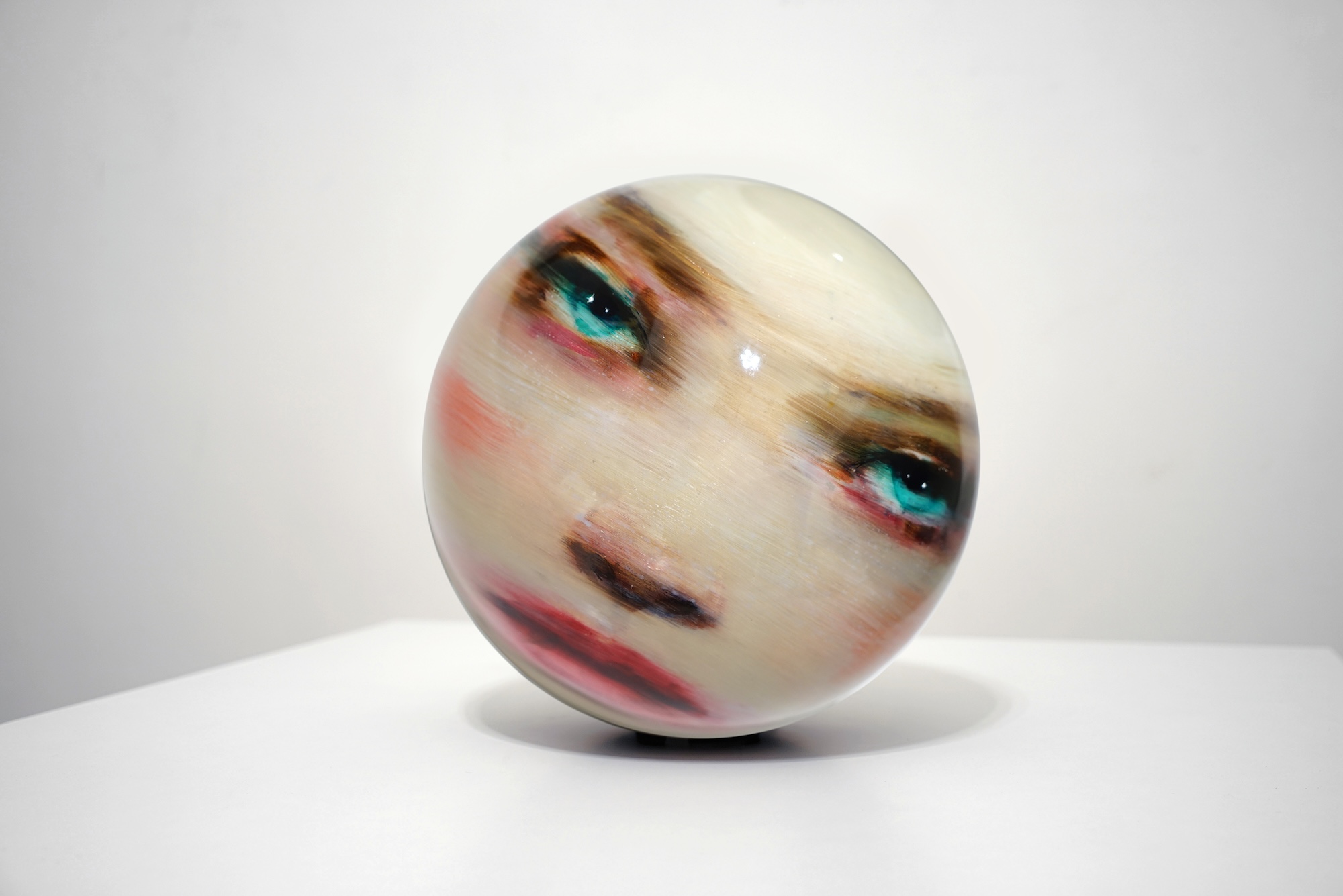 Zemack Contemporary Art, Martin C. Herbst, Sphere V 54, 2024, Oil on stainless steel sphere , 20 ...