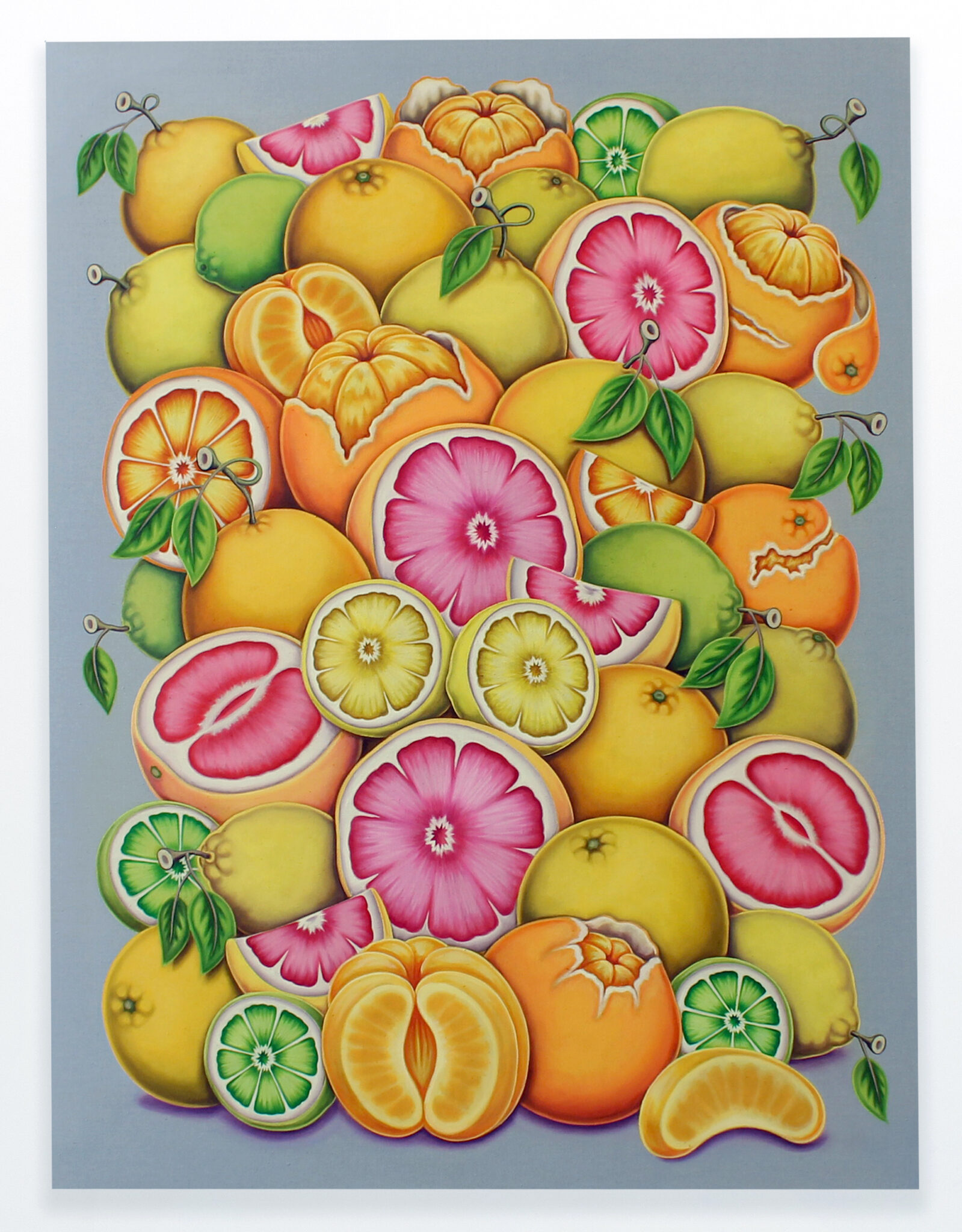 Pedro Pedro Pile Of Citrus 2022 Textile Paint On Linen 63 X 46 Pedro Pedro Pile Of Citrus 2022 Textile Paint On Linen 63 X 46