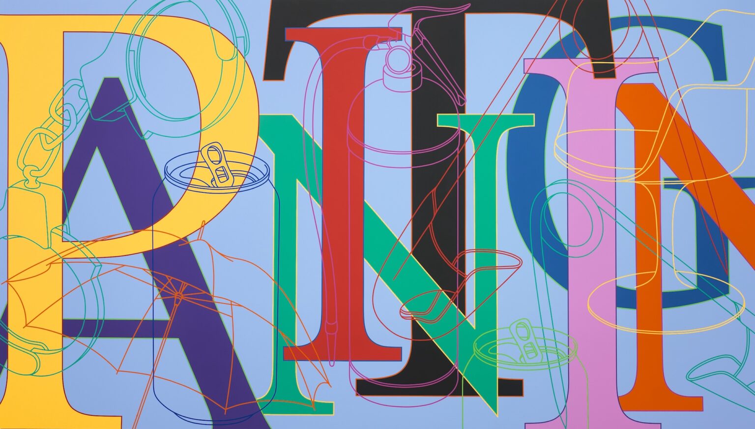Michael Craig-Martin, Untitled (painting), 2010. Acrylic on aluminium ...