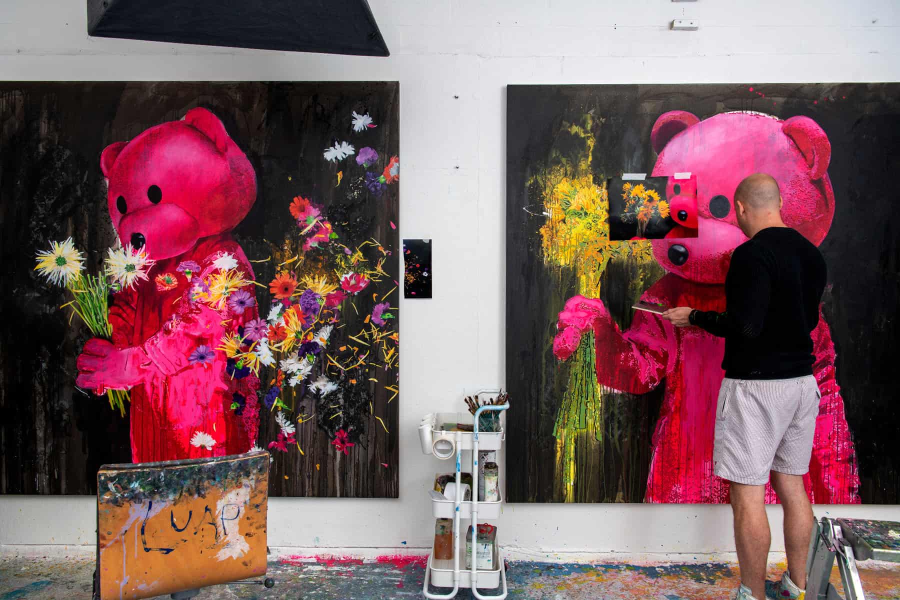 MEET THE ARTIST INSIDE THE PINK BEAR - FAD Magazine