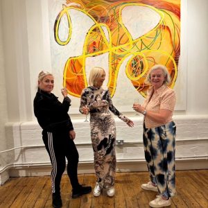 Wendy Elia, Stella Whalley and Rebecca Scott at the opening of ...