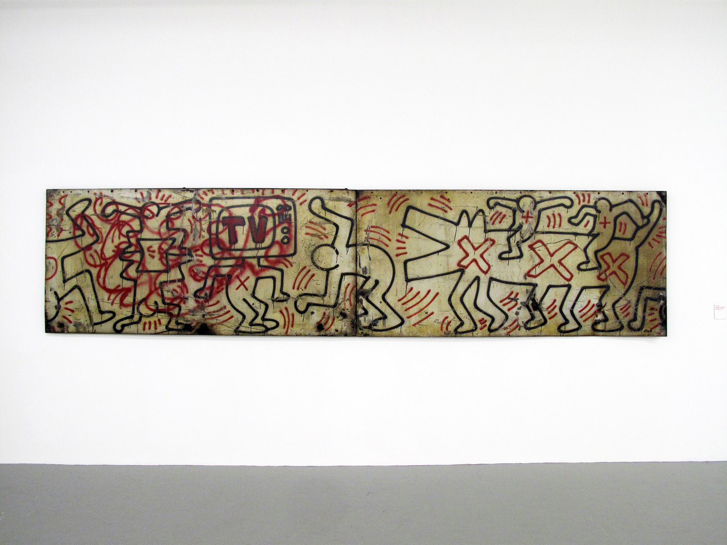 You can see a Keith Haring mural installation from 1984 now in NYC ...