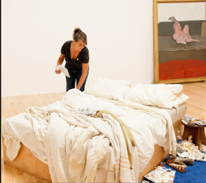 Tracey Emin makes her bed for Tate with some extra Bacon. - FAD Magazine